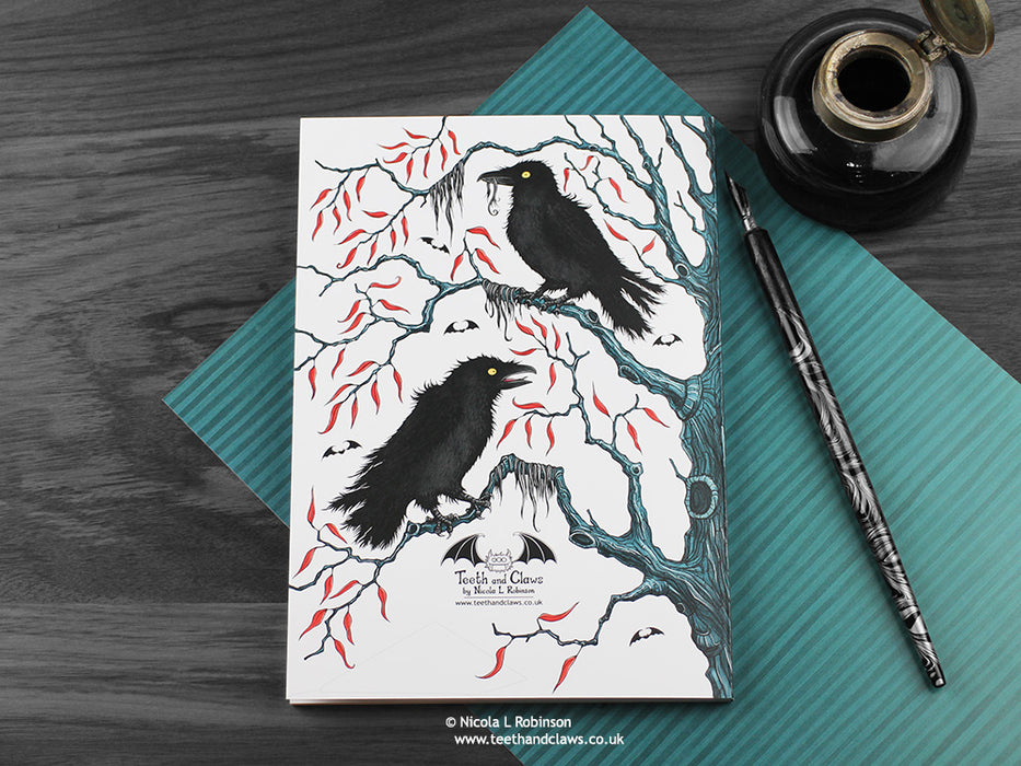 Crows Notebook - Crow Journal - A5 Lined | Teeth and Claws– Teeth and ...